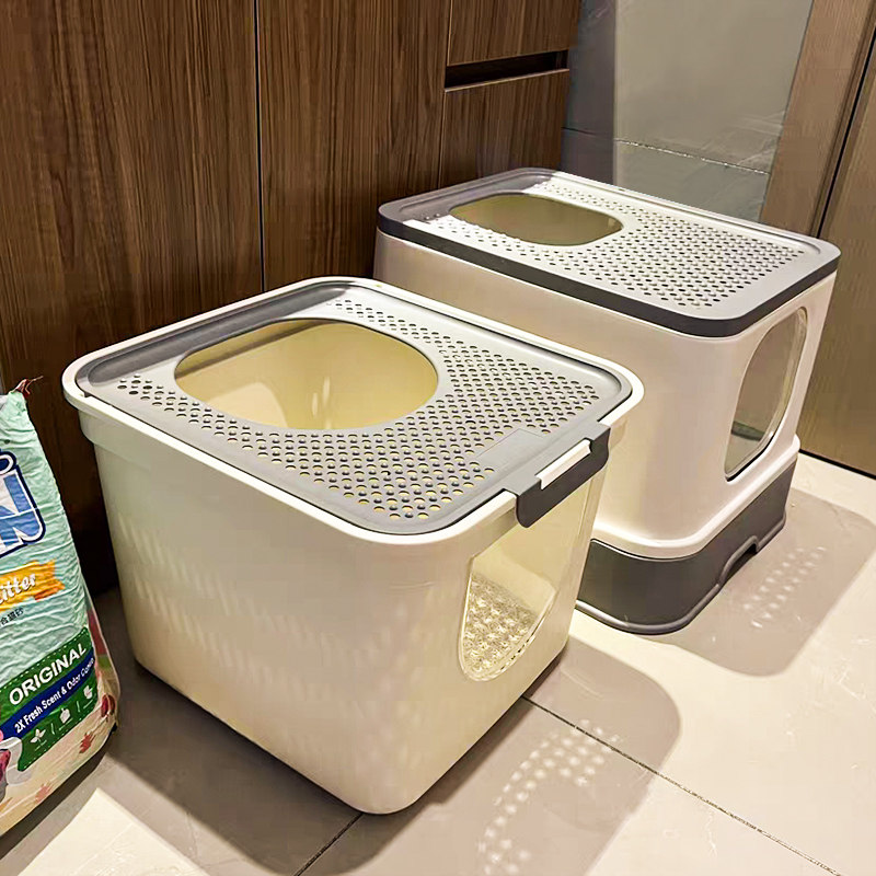 [USD 33.10] Cat casserole fully enclosed drawer-proof splash cat shit ...