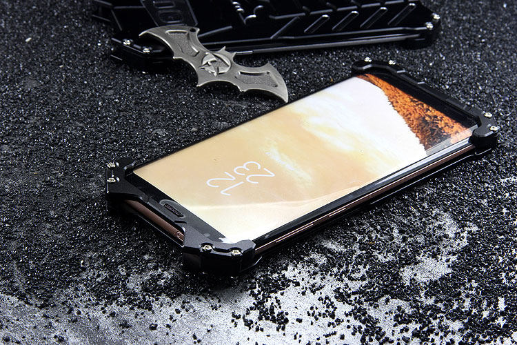 R-Just Batman Shockproof Aluminum Shell Metal Case with Custom Bataran ...