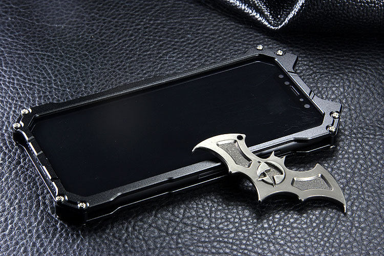 R-Just Batman Shockproof Aluminum Shell Metal Case with Custom Bataran ...