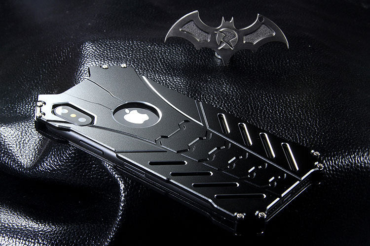 R-Just Batman Shockproof Aluminum Shell Metal Case with Custom Bataran ...