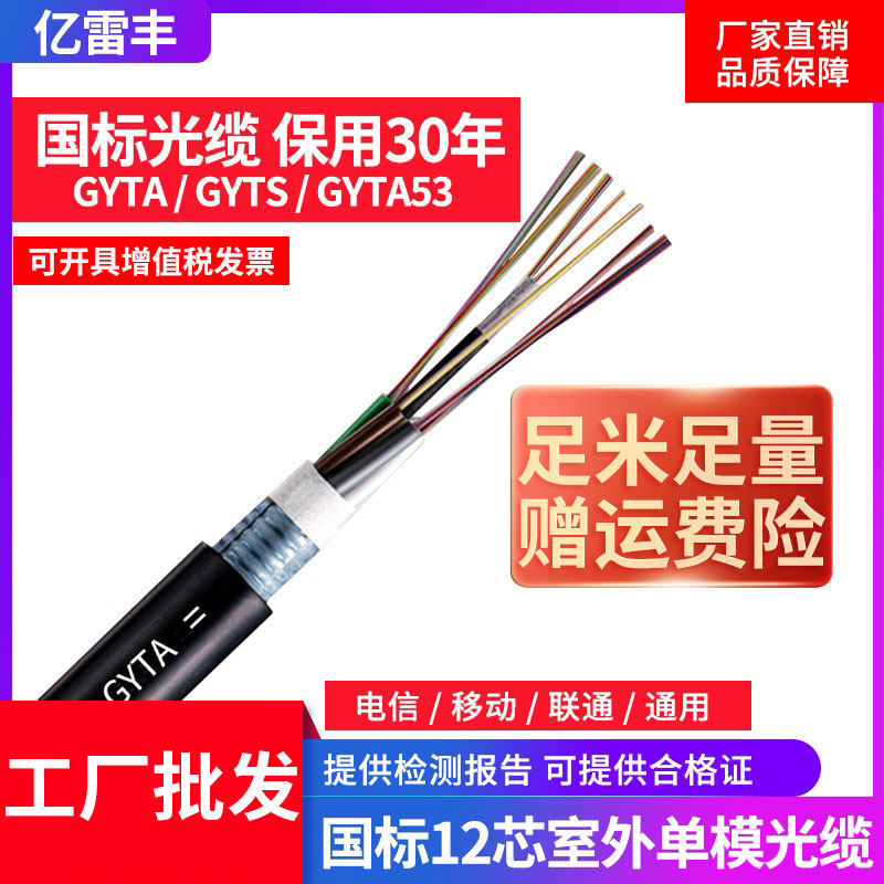 别再买错！国标室外12芯单模光缆GYTA/GYTS 12芯光缆到底怎么选？🔥干货全网最全解析_其它光纤设备_淘宝数码网