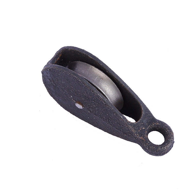 Steel wire rope small pulley tackle pulley pulley cast iron one-piece ...