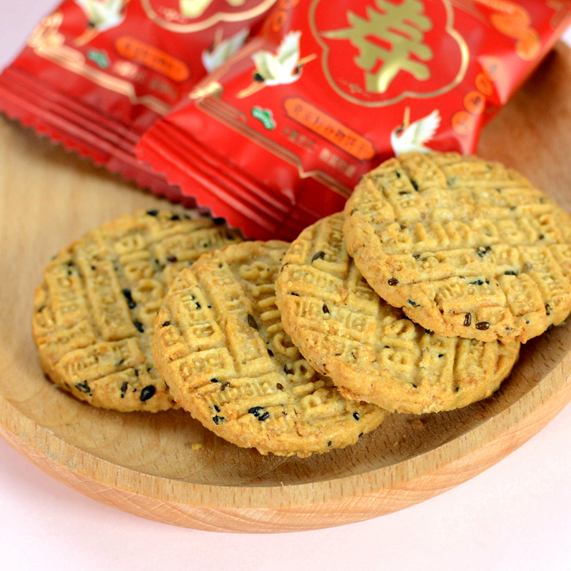 Vikoi唯口爱福禄寿奇亚籽谷物饼干生日过寿红方盒40g/6袋装-阿里巴巴