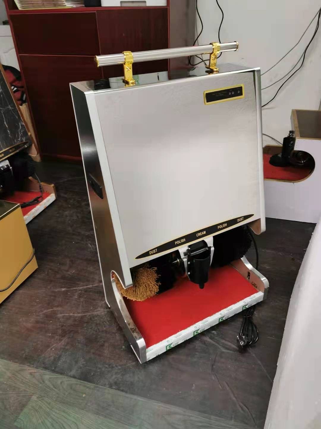 [USD 97.63] The shoe shine machine is a fully automatic household shoe ...