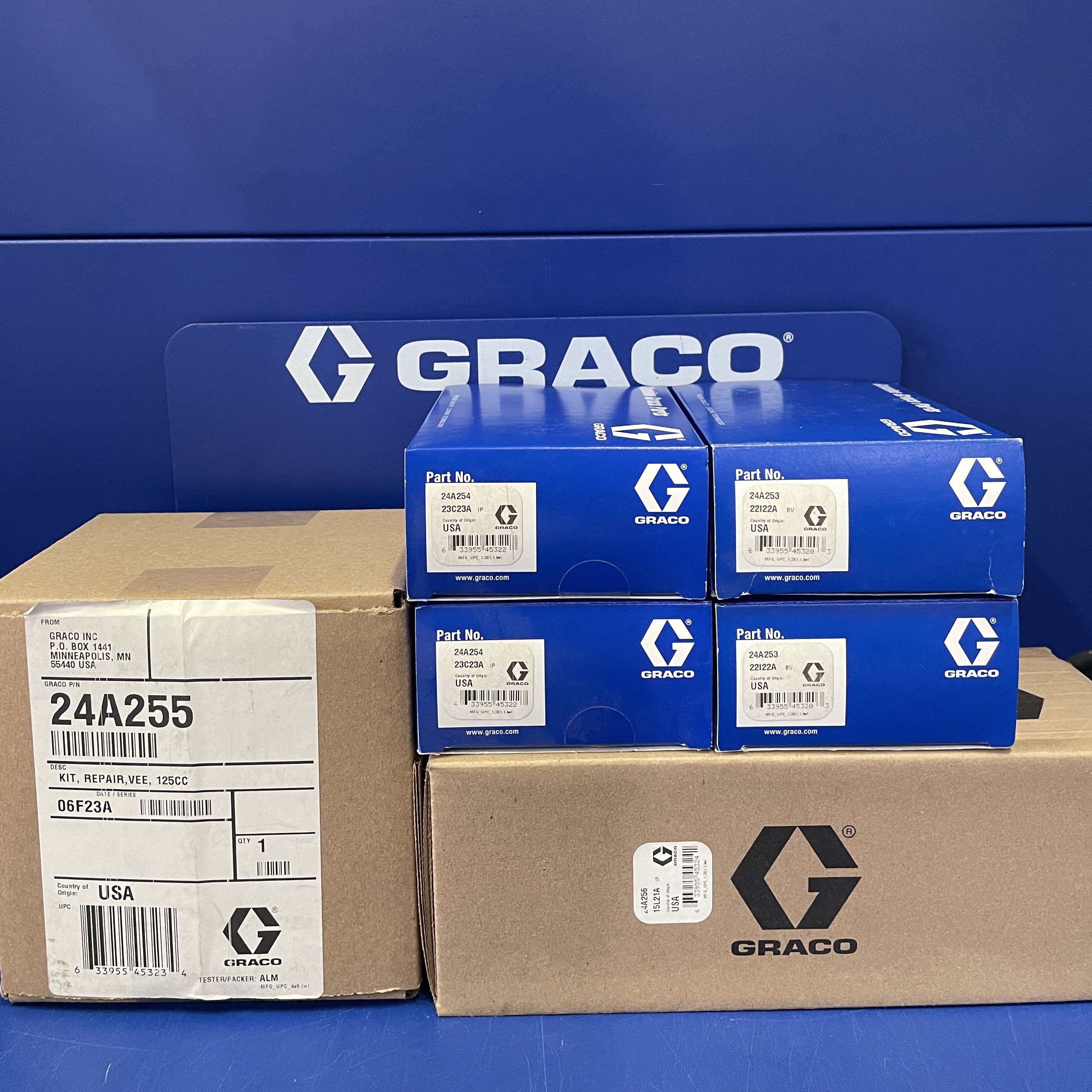 固瑞克GRACOMerkur泵体密封维修包24A253 24A254 24A255 原装包邮
