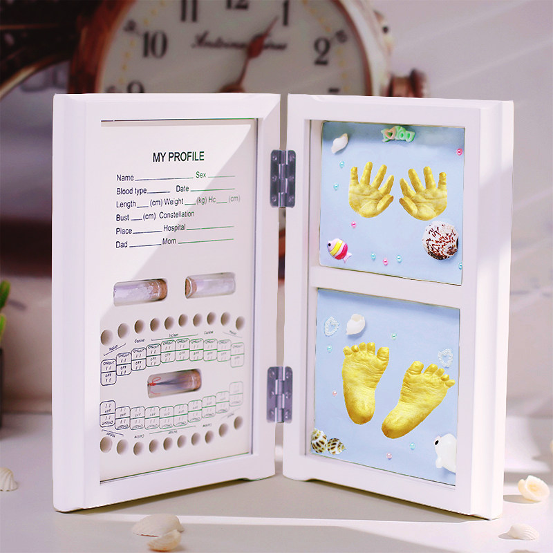 Newborn hand and foot prints & full-month baby gifts: record every ...