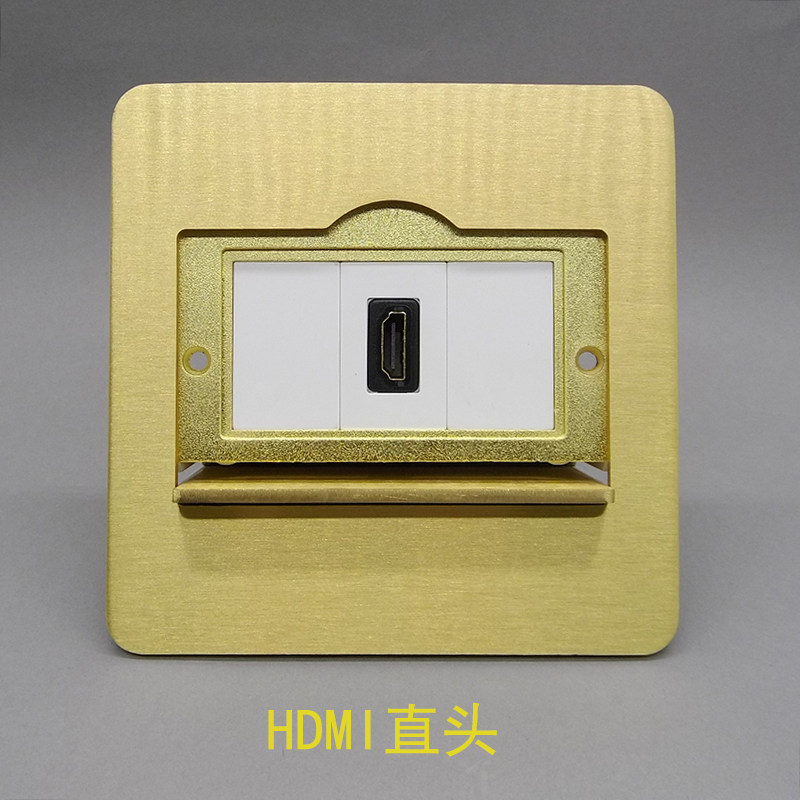 [USD 27.50] Hidden single open HDMI HD audio and video floor socket ...
