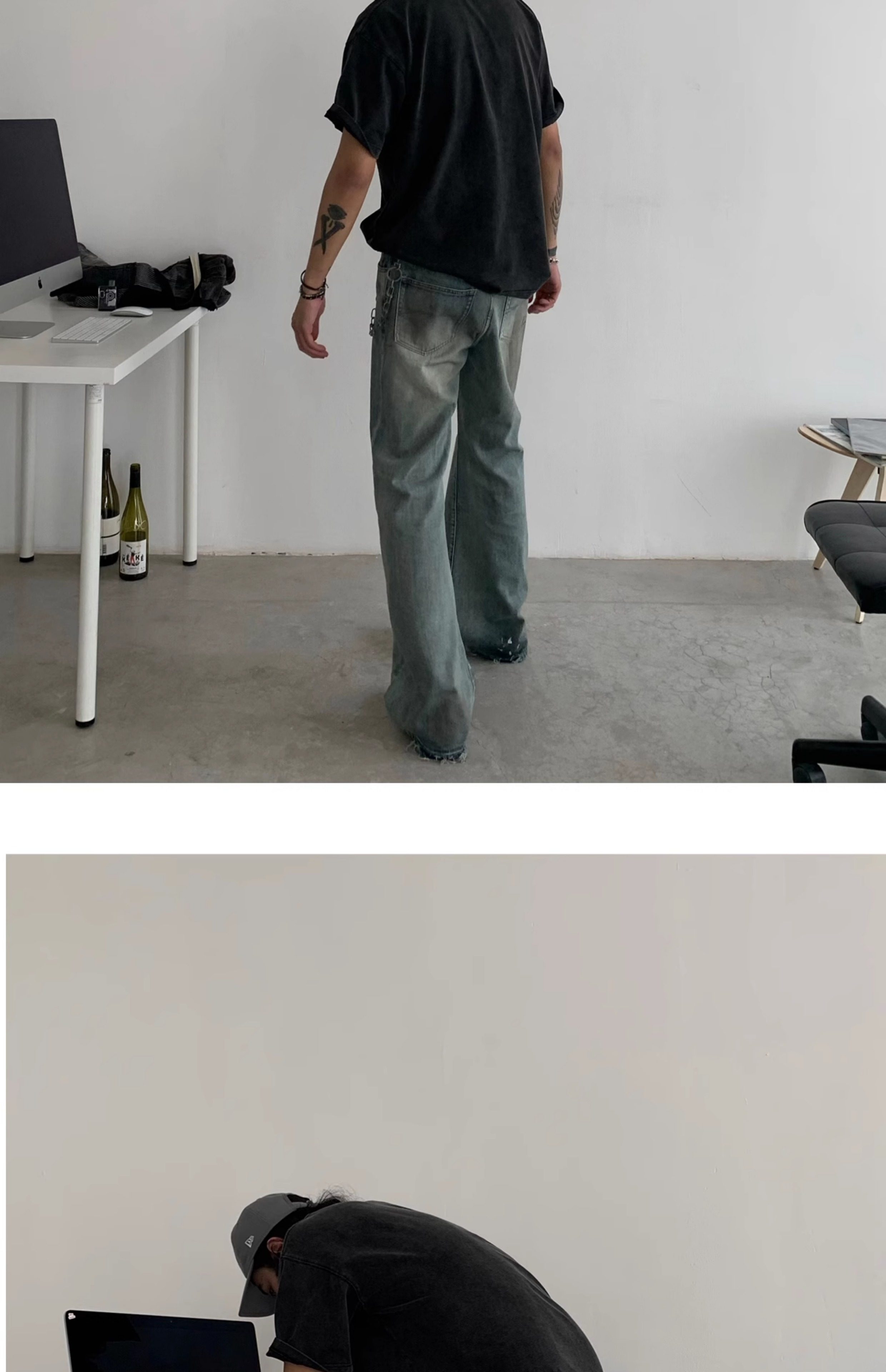 Casual Micro Flare Denim Jeans – Yutuku
