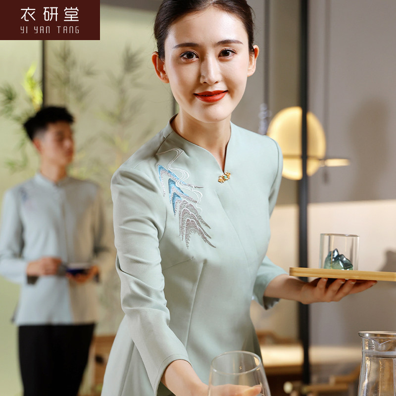 Yi yan tang autumn/winter long-sleeved server uniforms: the new ...