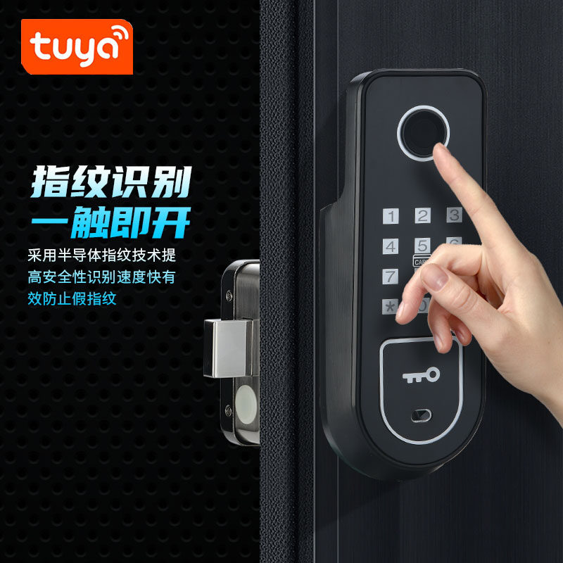 Old-fashioned Iron Door Fingerprint Lock Home Stainless Steel Door Code ...