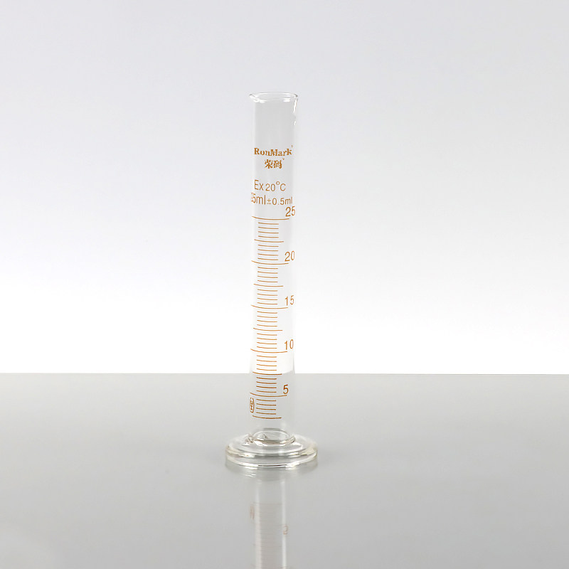 [USD 5.11] Glass measuring tube 25ML measuring tube scale glass ...