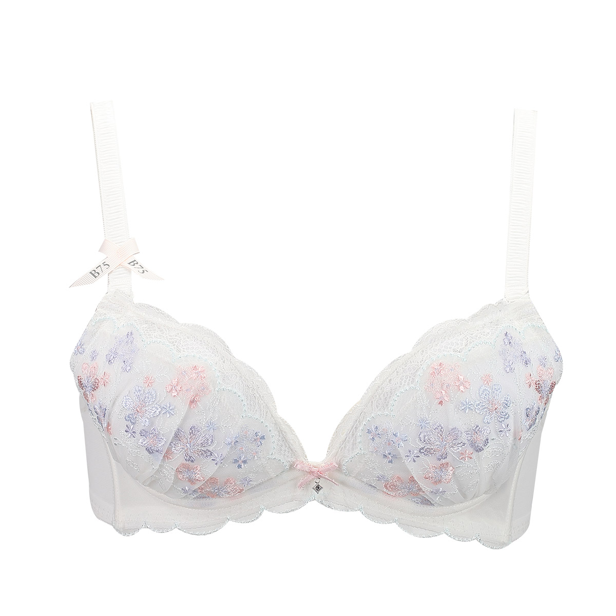 [USD 77.29] tutuanna bra women's sweet lace mask flower embroidered ...