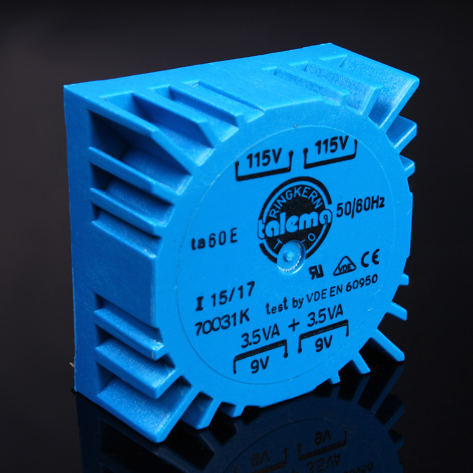 [USD 51.07] Talema 7W Dual 7V 9V 12V 15V inlet sealed ring transformer ...