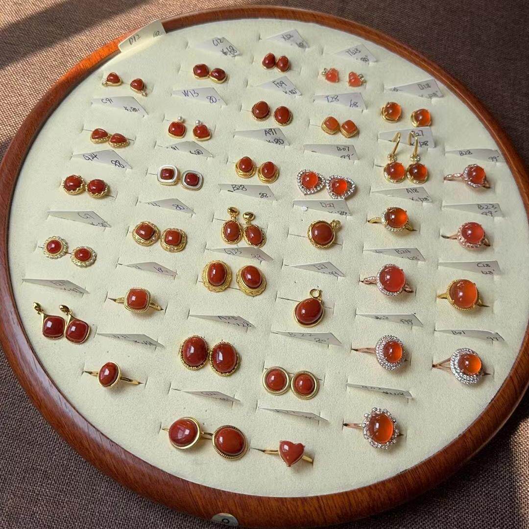 Sunian shop 9's natural sichuan material southern red agate baoshan ice ...