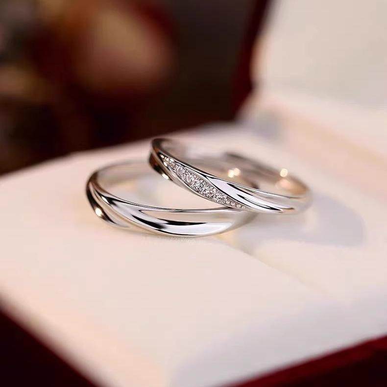 PT950铂金莫比乌斯情侣对戒：永恒爱情的见证💎💍-手饰-淘宝百科网