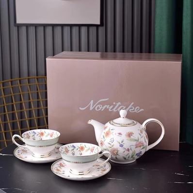 日本Noritake则武Primrose樱草花骨瓷茶具，英式下午茶必备！精致生活从一杯一碟开始！-花草茶具-淘宝好物网