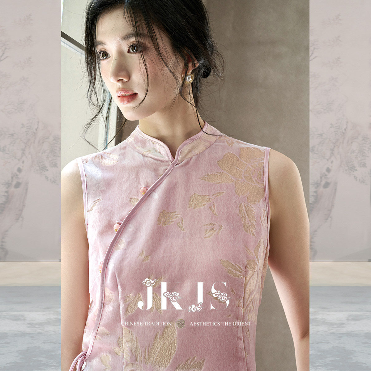 JKJS【妙仪酌】真丝剪花斜襟盘扣马甲：复古时尚新中式马夹，夏日清凉必备！-马夹-淘宝好物网