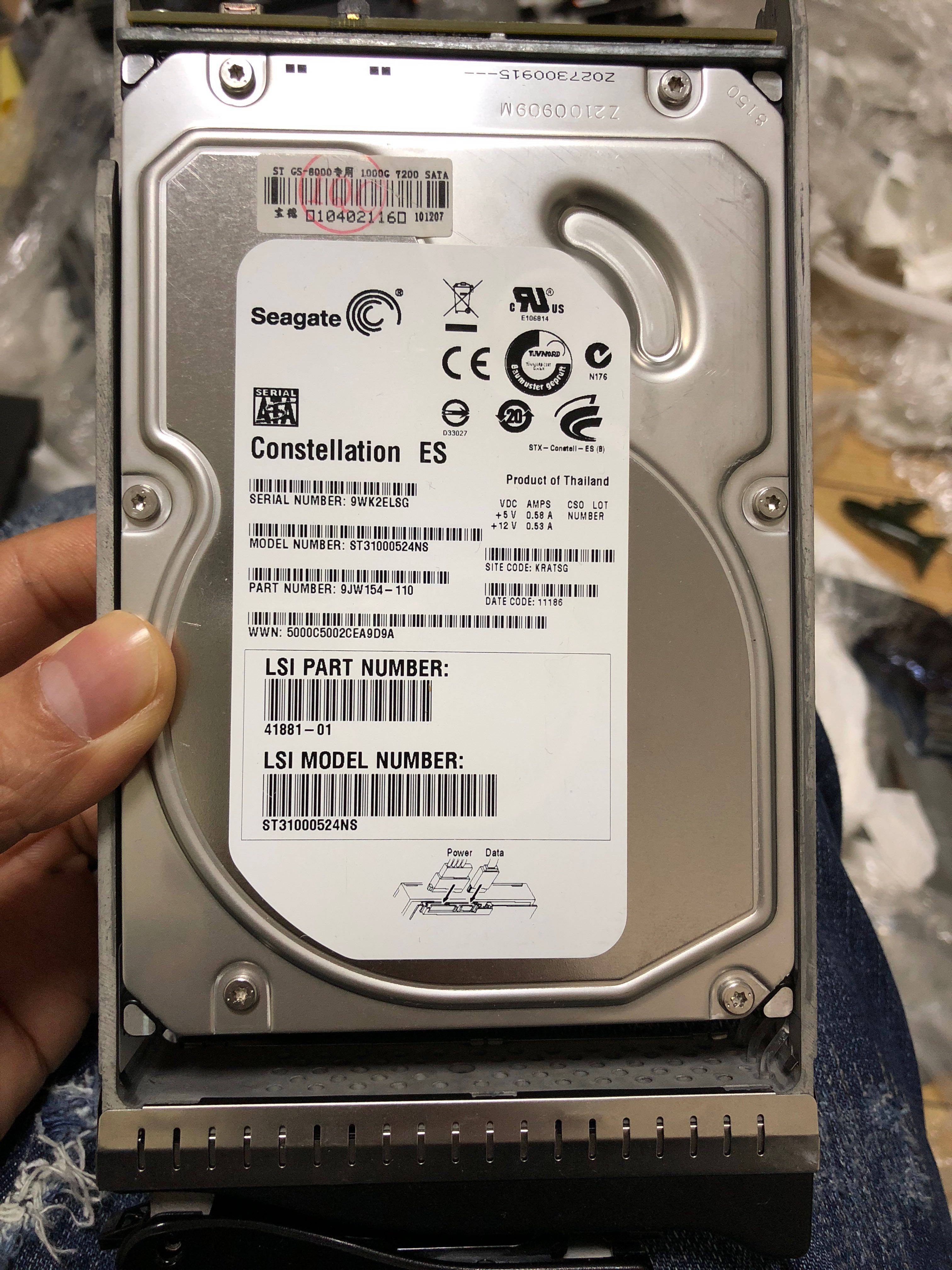 51068-01 Storage special disk 41881-01 41881-02 st31000524ns 9JW154-110