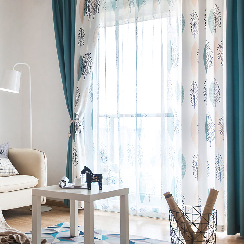 [USD 24.55] Window curtain finished simple modern net red curtains ...