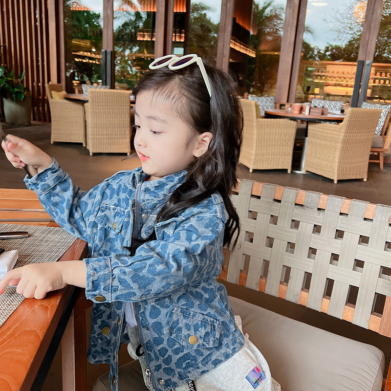 Girl BAO WEN Cowboy Cover 2022 New South Korean Child's Clothes Long ...