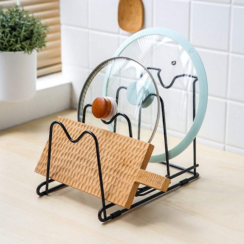 Kawashimaya pot lid rack sitting kitchen chopping board board board ...