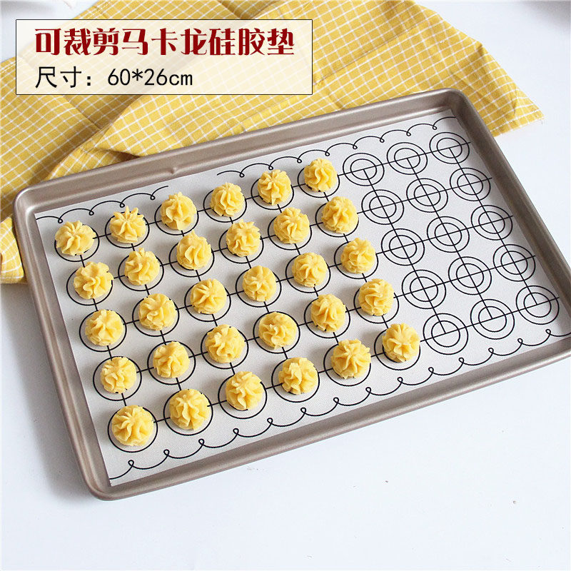 Buy Macarons Silica gel pad high temperature baking baking tray mat ...