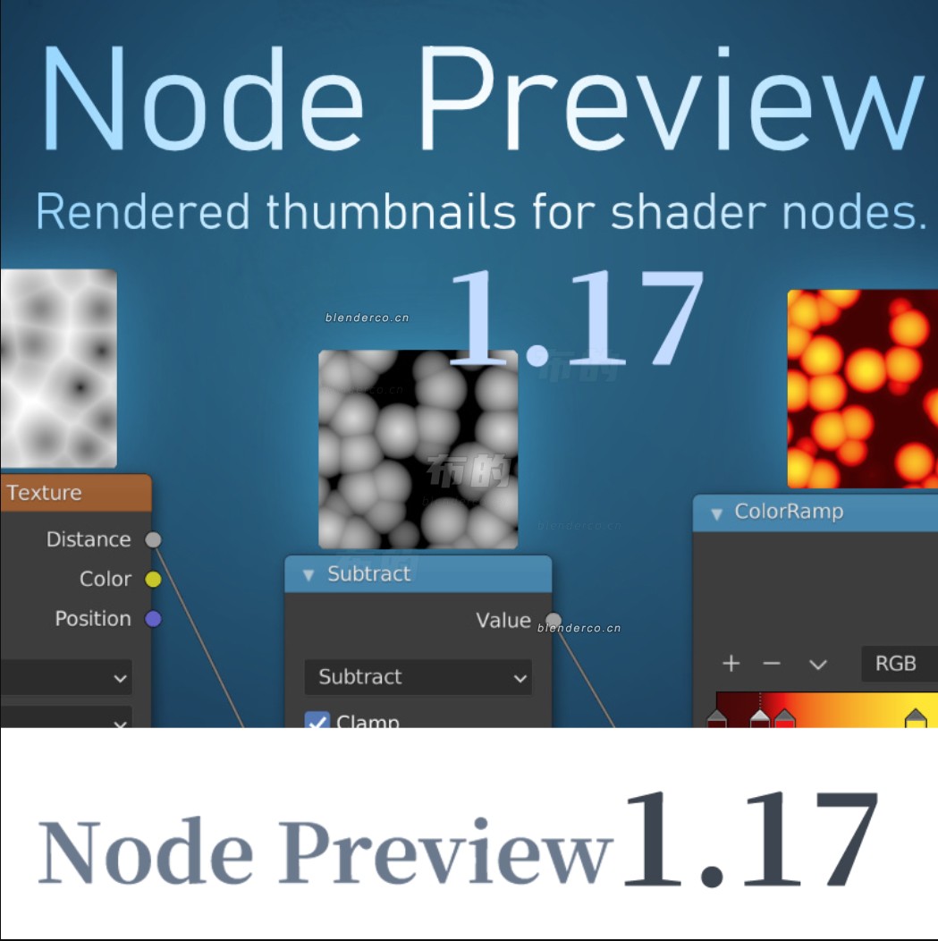 节点预览插件 Node Preview 1.17-blender布的