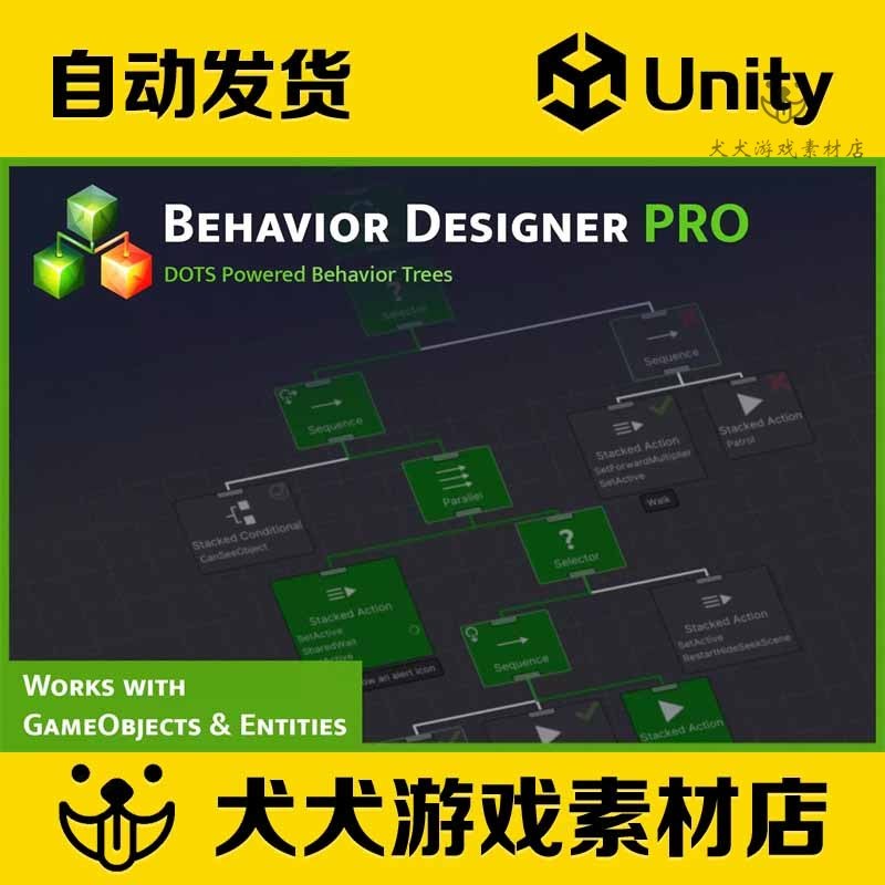 Unity Behavior Designer Pro DOTS Powered Trees v2.1.12 包更