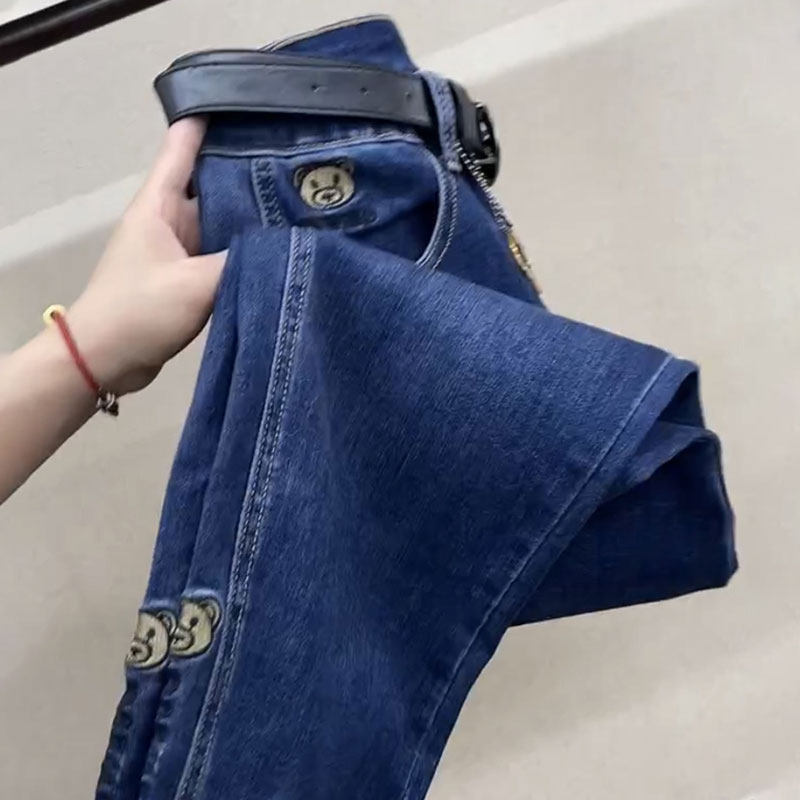 Plus-size jeans women's autumn 2022 new fat mm Harlan daddy pants pear ...