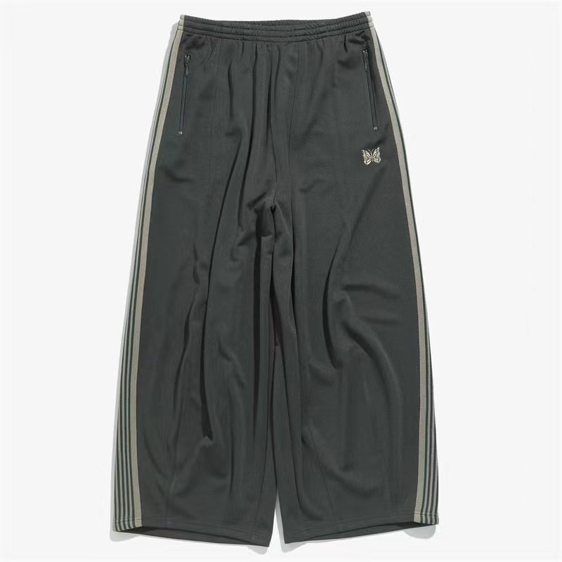 Needles 24ss日系蝴蝶刺绣阔腿裤｜显瘦神器还是穿搭雷区？一文说清！🦋-秀禾服-淘宝百科网