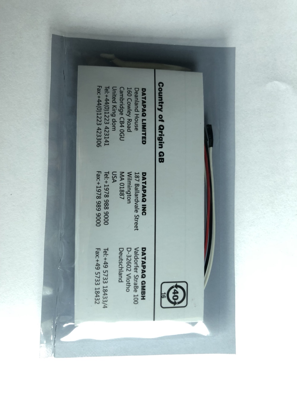 Datapaq battery BP1061A BP1063A BP1063B