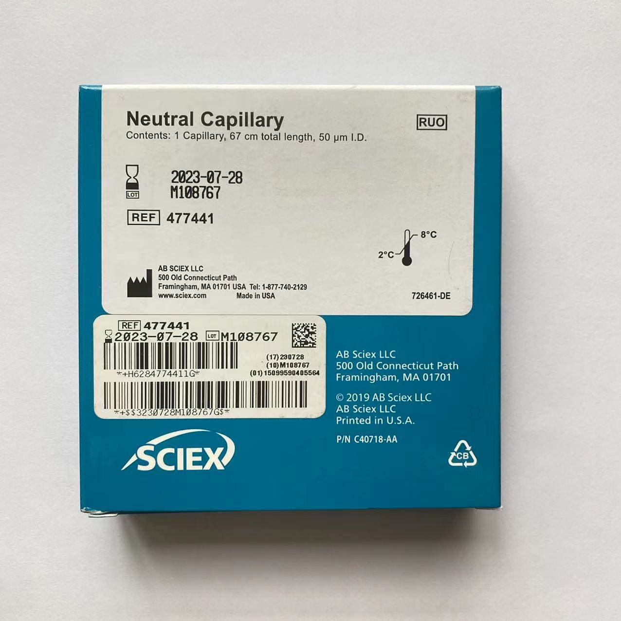 477601/477441 AB SCIEX N-CHO涂层毛细管中性涂层毛细管贝克曼