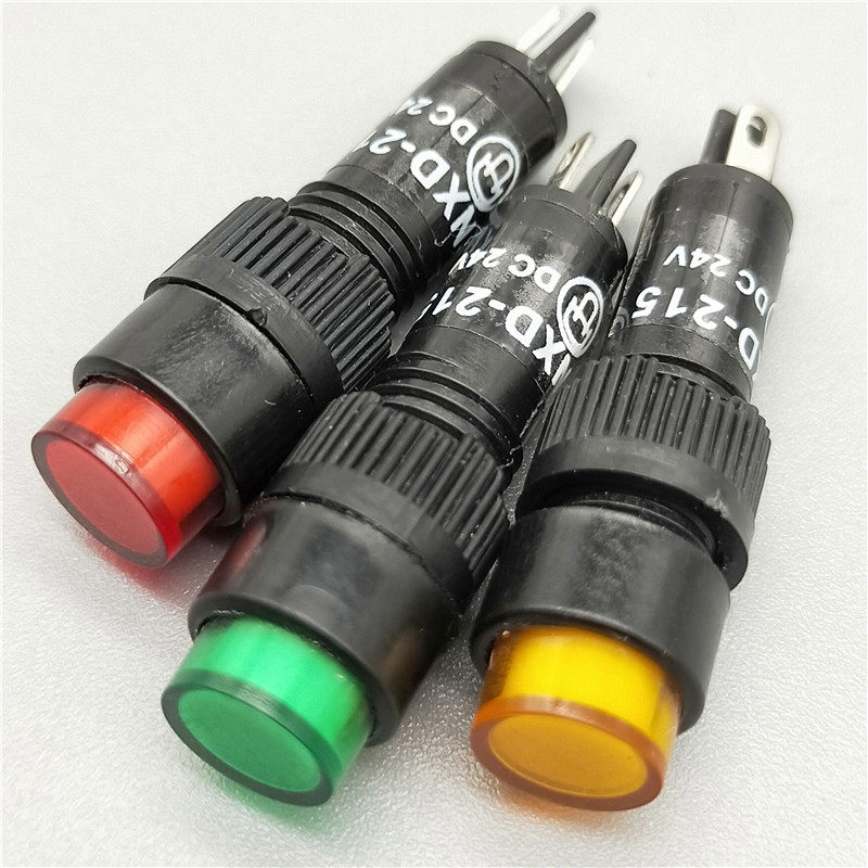 10 8mm Opening Nxd-215 Plastic Power Signal Indicator Lights Red, Green ...