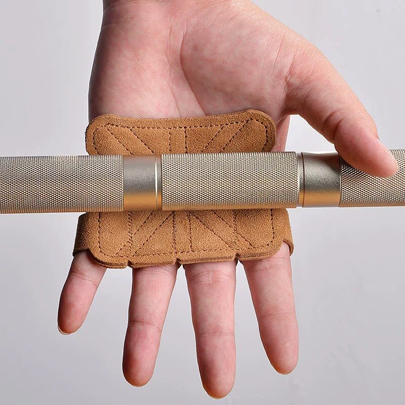 Fitness anti-callus cowhide palm guards, no more hand injuries during ...
