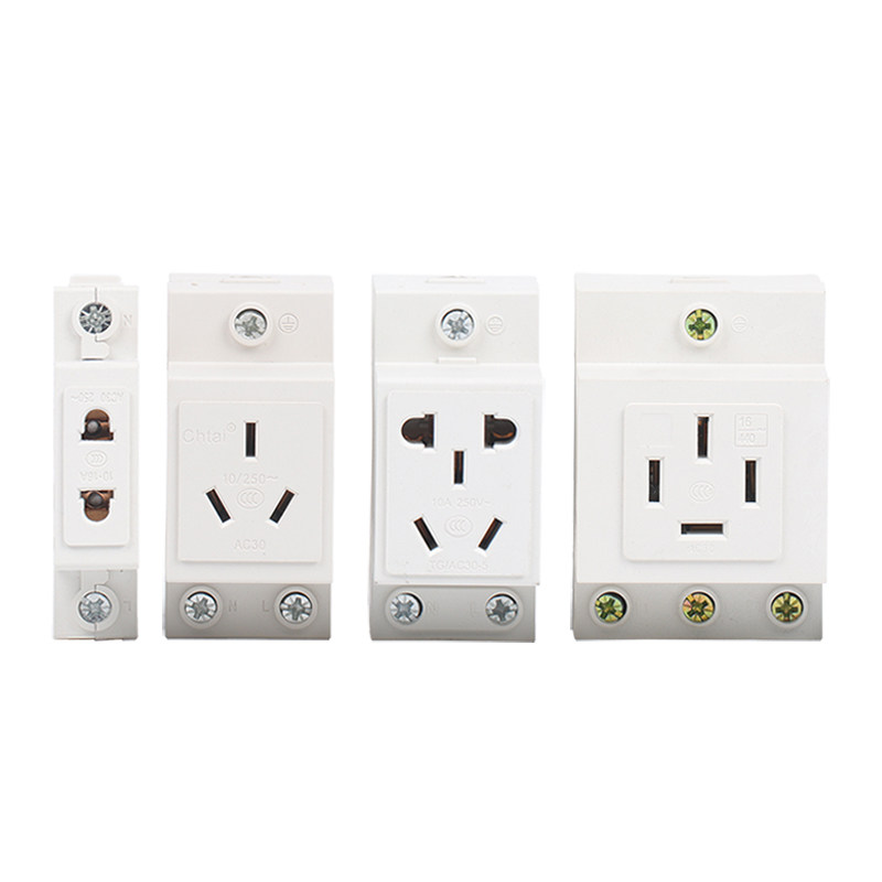 AC30-10530 Modular Power Socket 10 16 25A 2-3-4-5 Hole Rail ...