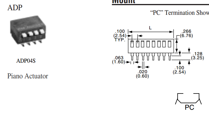 日本ALCO ADP02S 侧拨2P琴键式 贴片拨码开关2位编码2.54间距-阿里巴巴