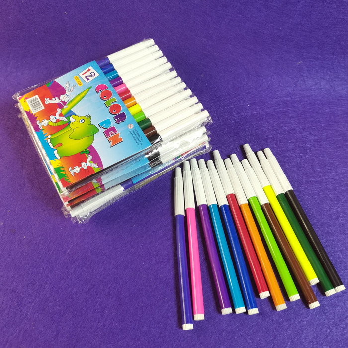 Kids 12-color drawing pen, a good helper for children’s art ...