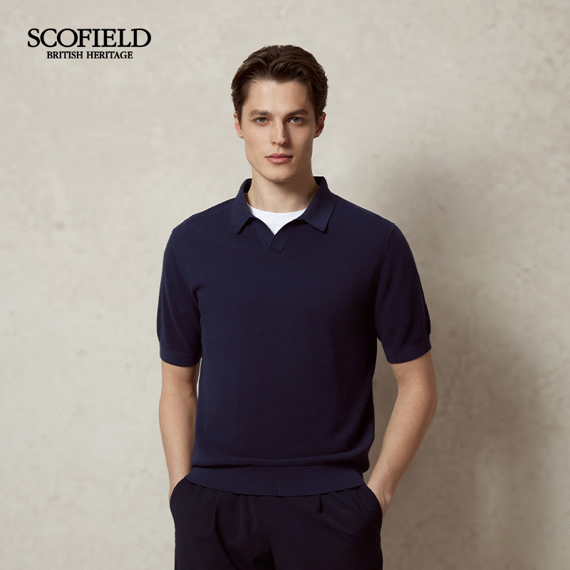 SCOFIELD男士夏季新款无纽扣桑蚕丝Polo针织衫：舒适度MAX，时尚度满分！🌟-针织衫-淘宝好物网