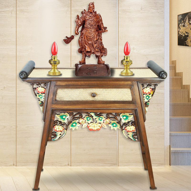 [USD 196.04] Solid wood Chinese style offering table offering table ...