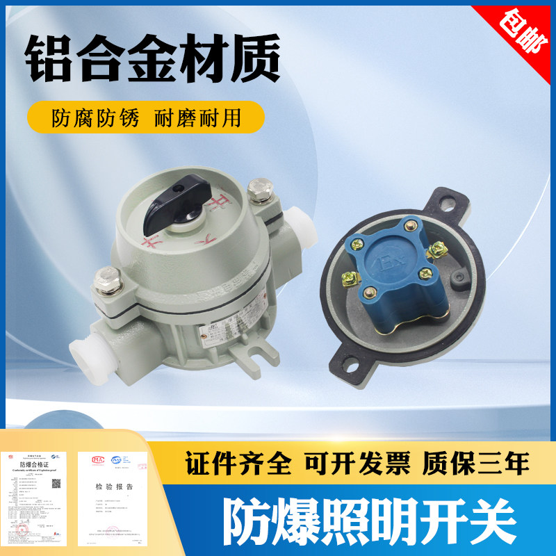防爆照明开关SW-10/220V/380V防爆转换开关墙壁开关国标加厚IICT6