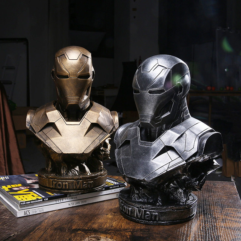 Marvel Avengers GK model hand -made Iron Man half -body statue MK46 ...