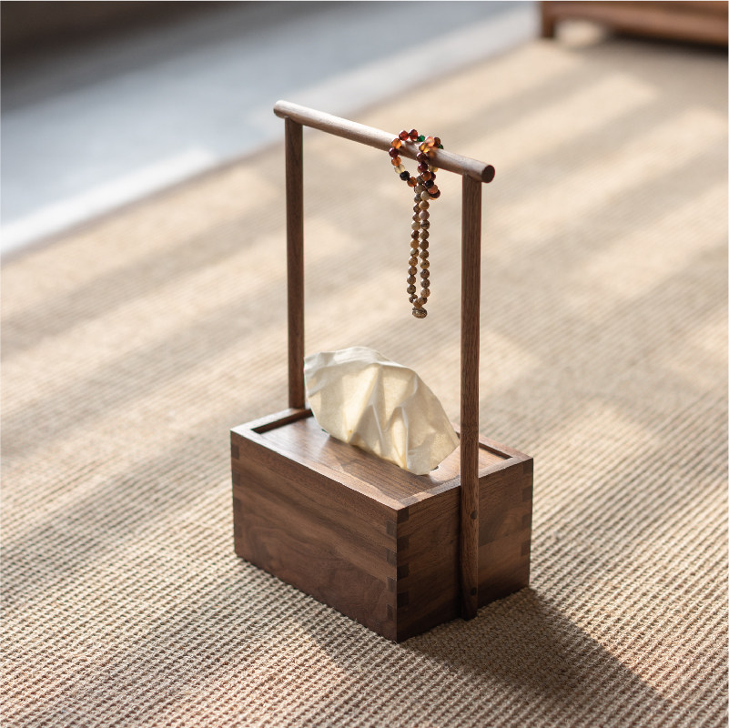 [USD 99.69] Nine Rooms New Chinese Tissue Box Toilet Paper Box Black ...