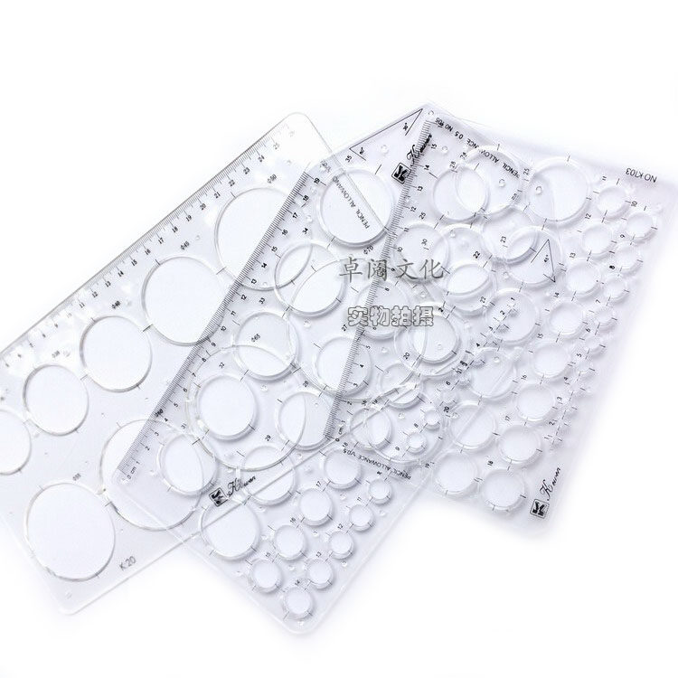 [USD 6.26] Draw a round drawing template ruler circle curve drawing ...