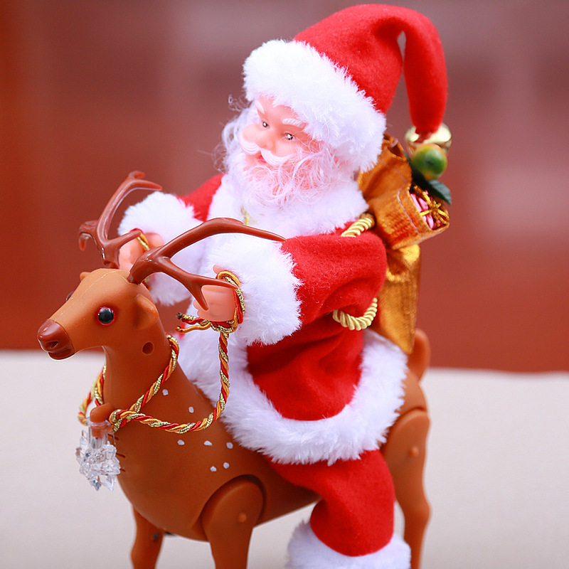 Kids Toys Christmas Electric Santa Claus Singing Dancing Santa Claus ...