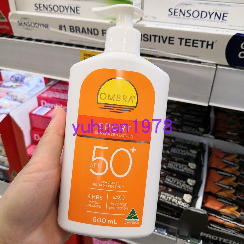 Australia Direct Mail Ultra Large Capacity Ombra Sunscreen SPF50 500ml ...