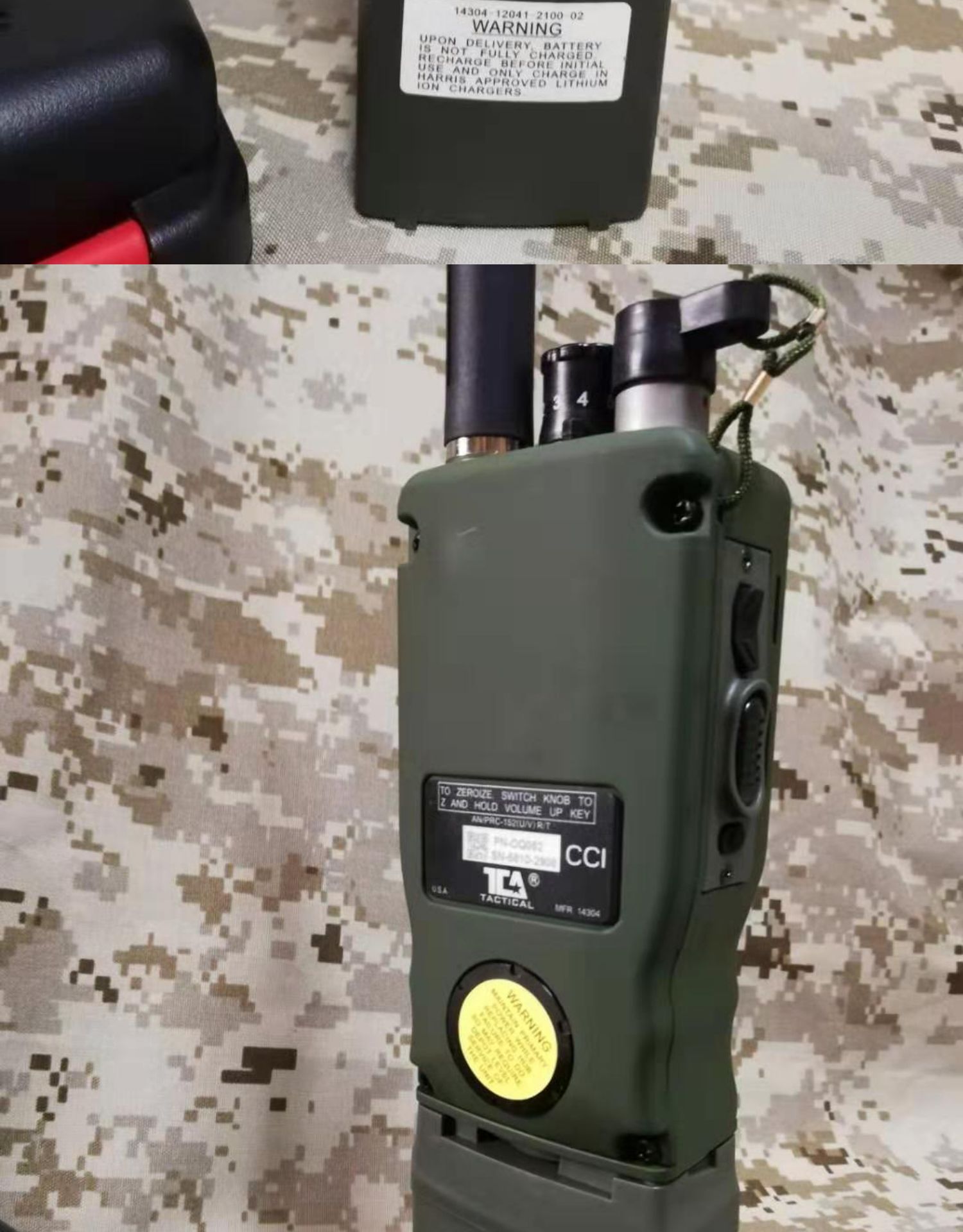 TCA/PRC-152A (UV) 5W Standard Version Handset Radio IPX7 Aluminio Shell ...