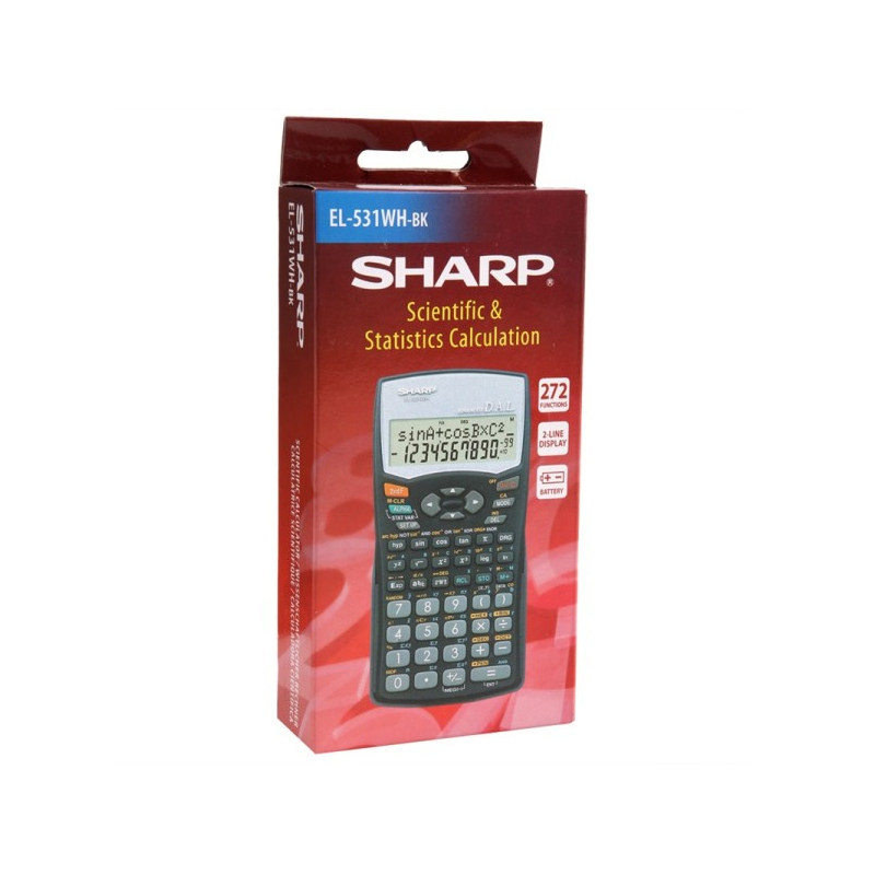 Купить Калькулятор sharp夏普el-531wh多功能科学函数计算机初高中大学生考试计算器 в интернет ...