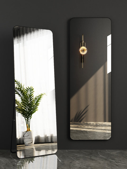 Light luxury style internet celebrity full-body mirror high-end floor ...