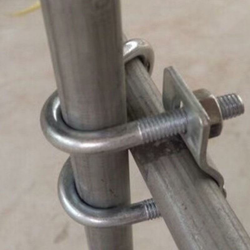 Galvanized Cross U type buckle fixing steel tube Cawl fastener ...