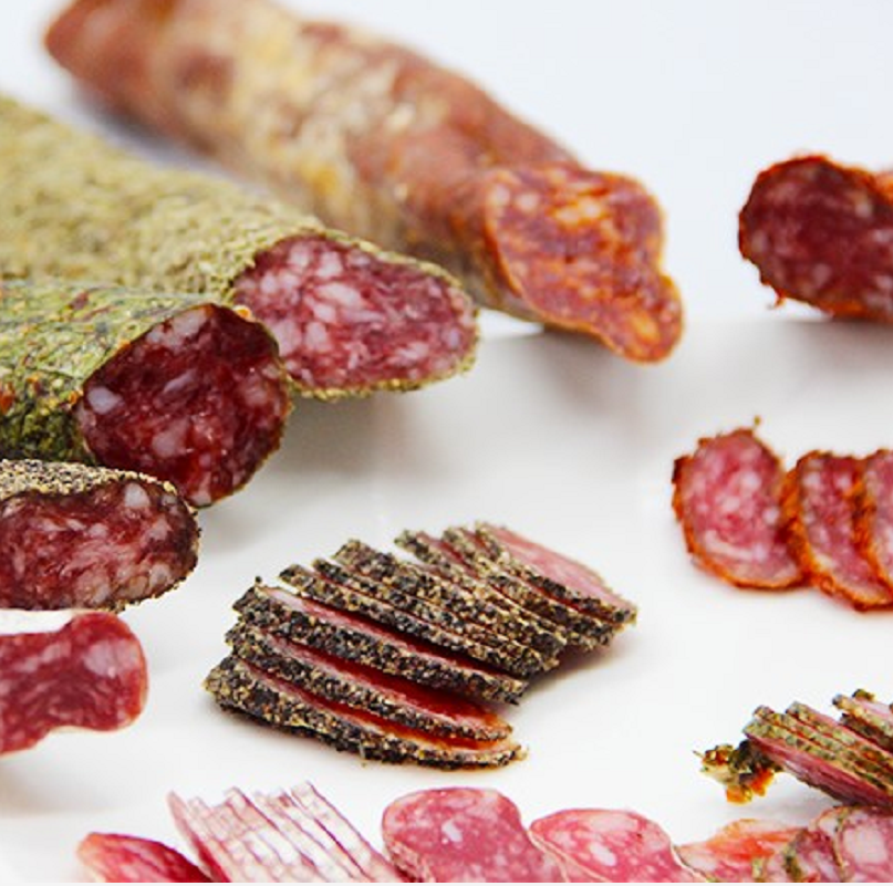 Spanish salami imported sausage pure meat black pepper taste sausage ...
